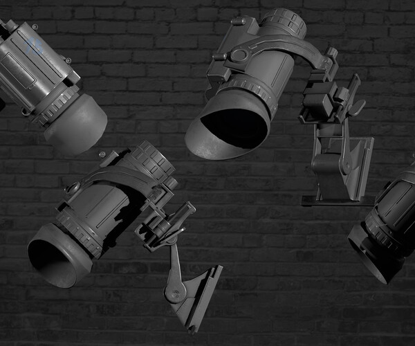 ArtStation - MILITARY Game Ready AN PVS 14 Night Vision Device Low-poly ...