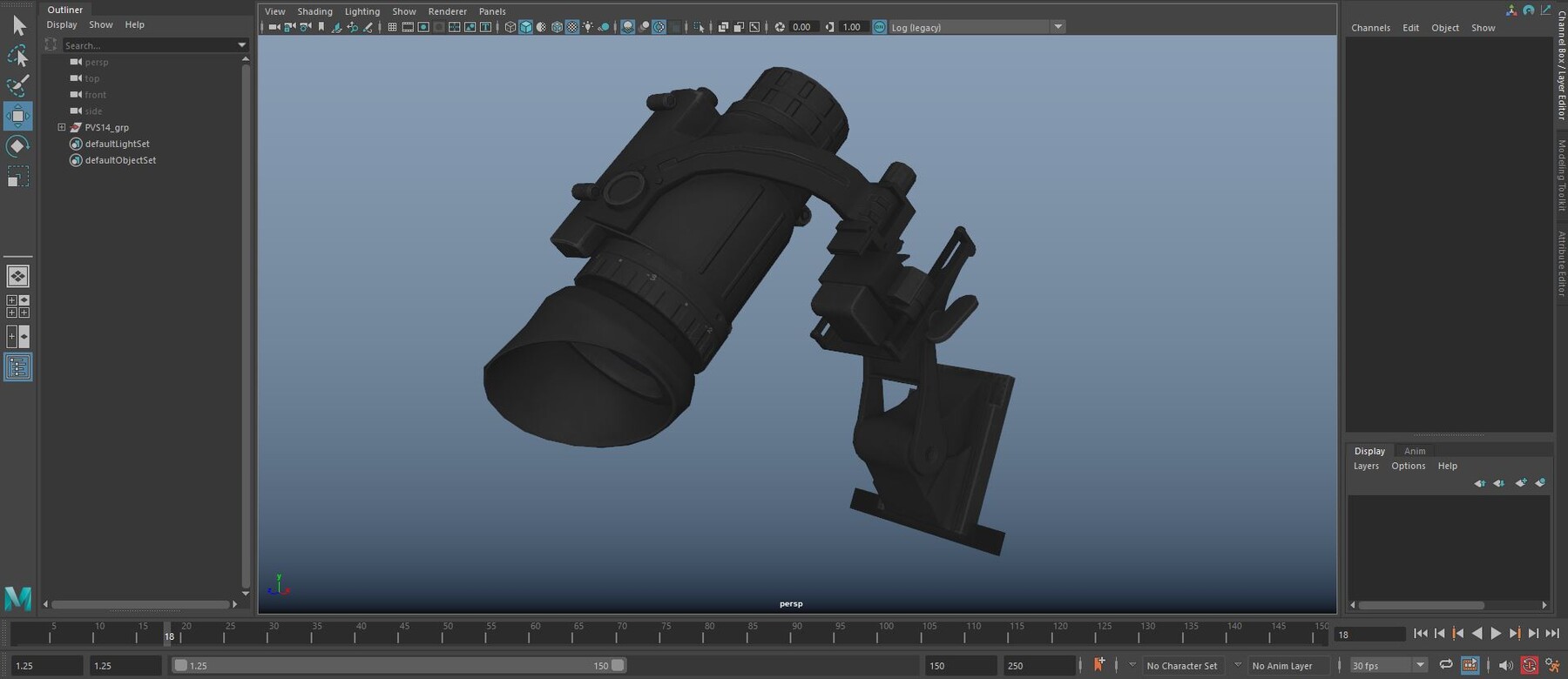 ArtStation - MILITARY Game Ready AN PVS 14 Night Vision Device Low-poly ...