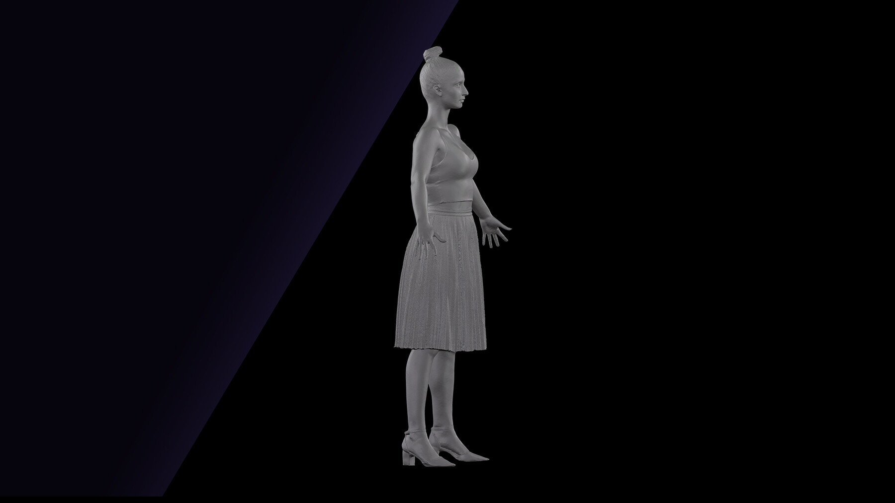 ArtStation - Cleaned A Pose Scan | Babbie Dressed | Resources