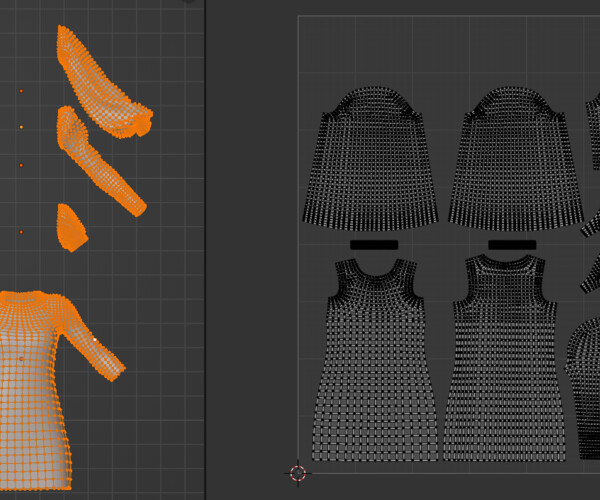 ArtStation - Low poly dress - constructor 4in1 | Game Assets