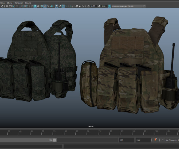 ArtStation - MILITARY Game Ready Vest WARTECH TV-110 Plate Carrier Low-poly 3D model | Game Assets