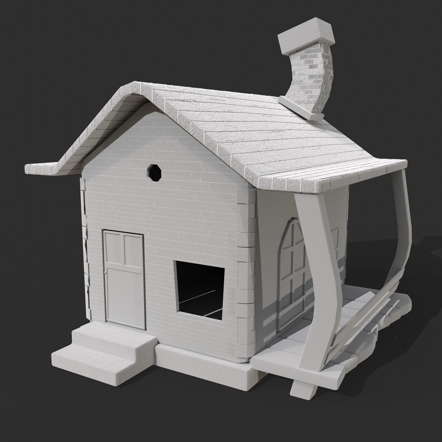 ArtStation - 3D Game House with PBR Texturing | Game Assets