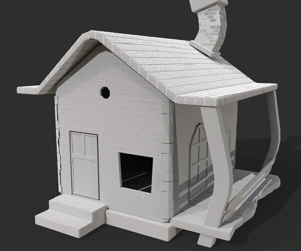 ArtStation - 3D Game House with PBR Texturing | Game Assets
