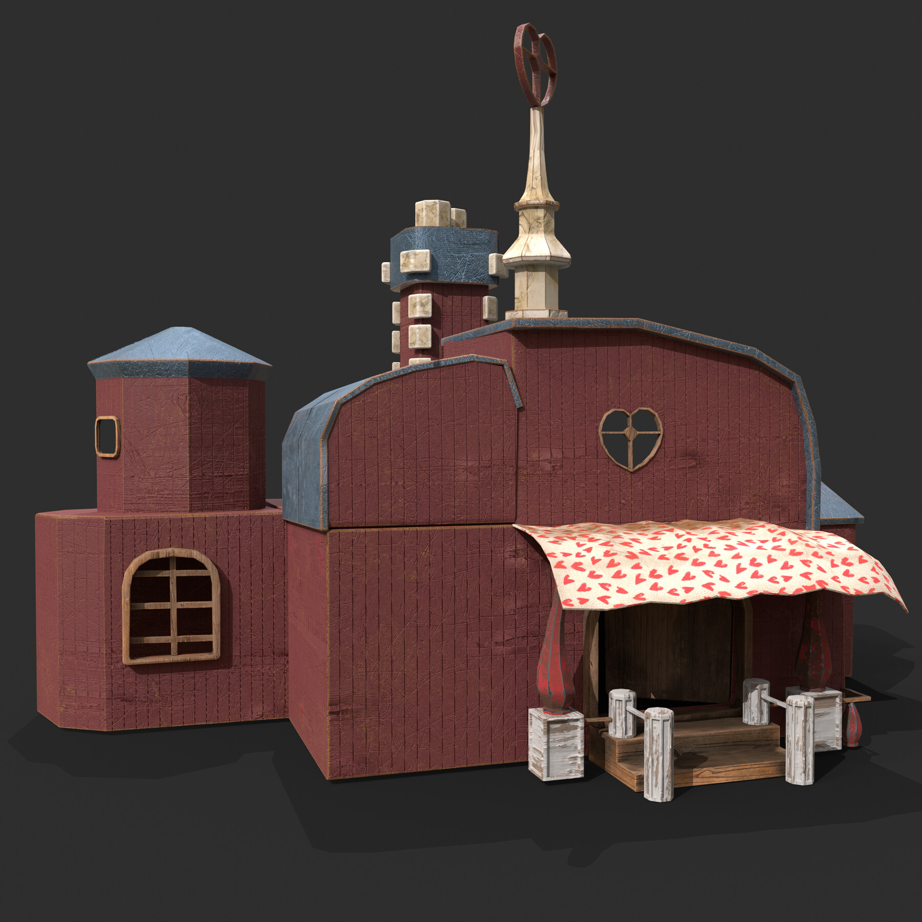 ArtStation - 3D Game House with PBR Texturing | Game Assets