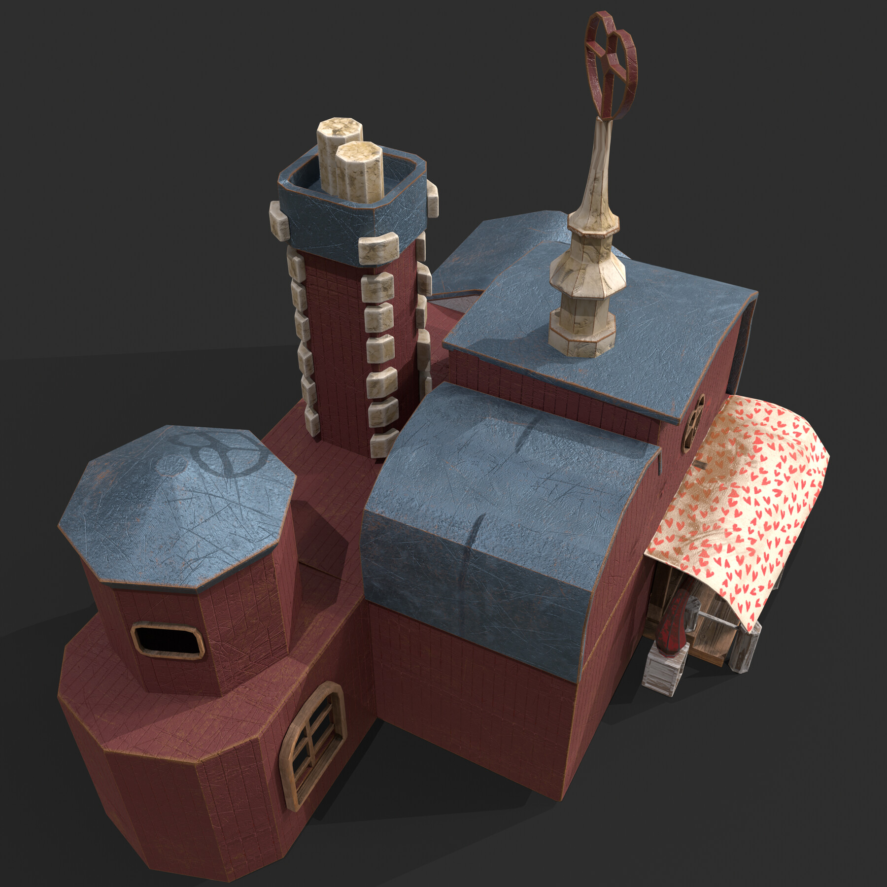 ArtStation - 3D Game House with PBR Texturing | Game Assets