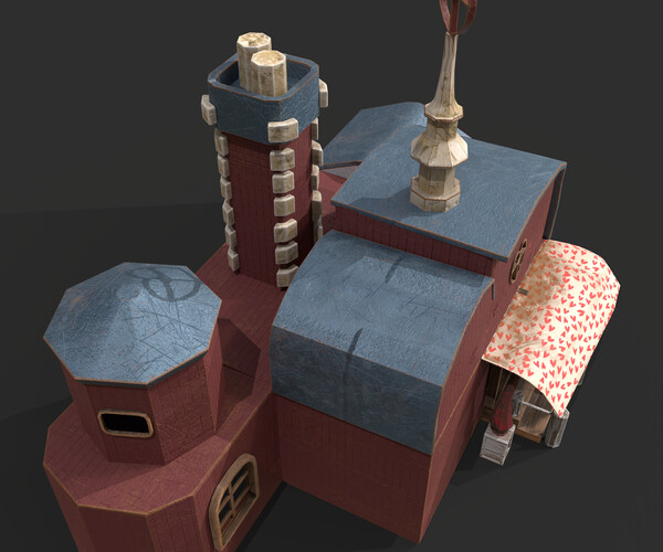 ArtStation - 3D Game House with PBR Texturing | Game Assets