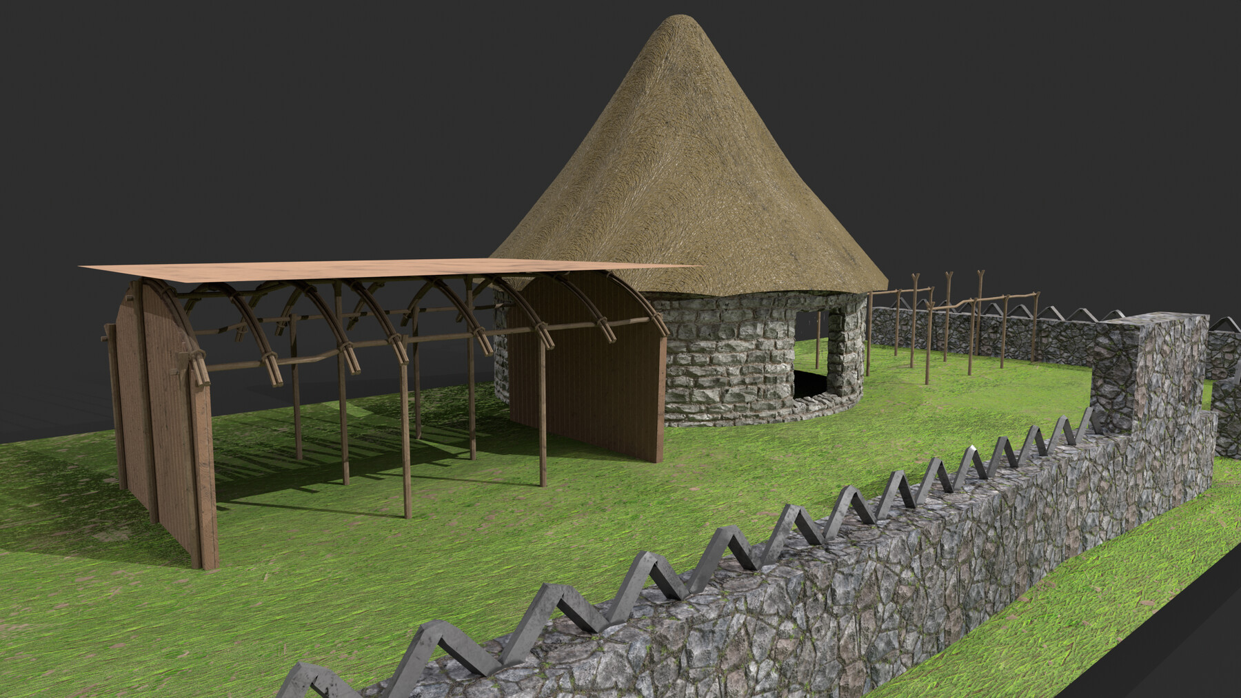 ArtStation - 3D Game House with PBR Texturing | Game Assets