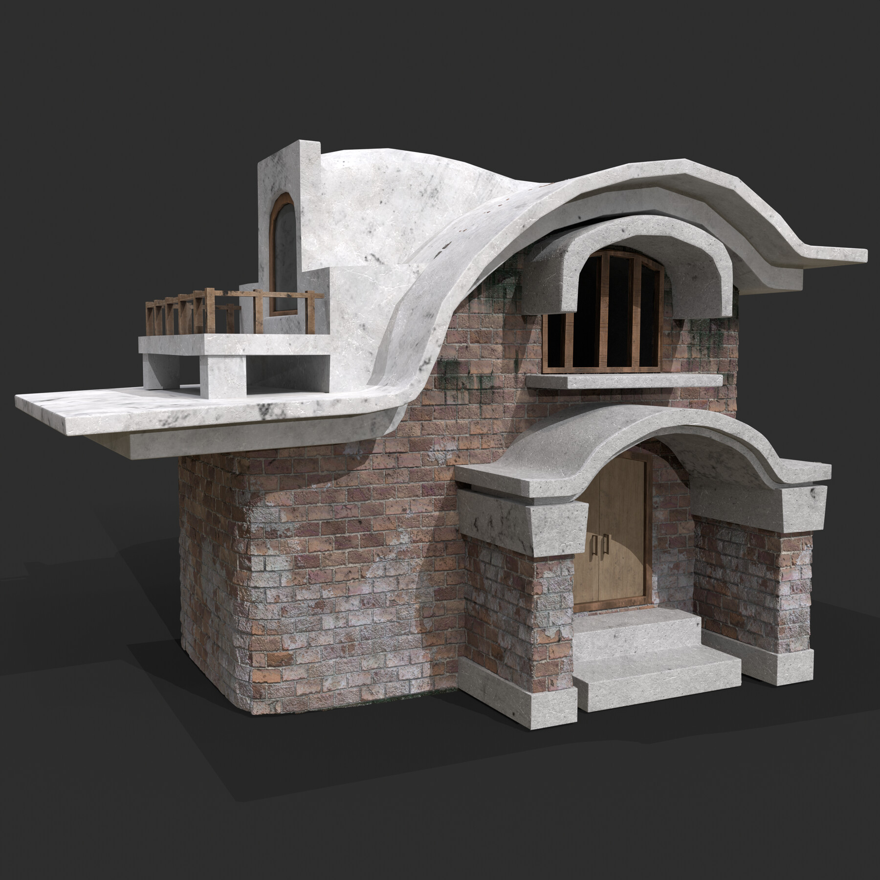 ArtStation - 3D Game House with PBR Texturing | Game Assets