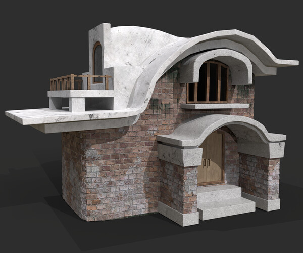 ArtStation - 3D Game House with PBR Texturing | Game Assets