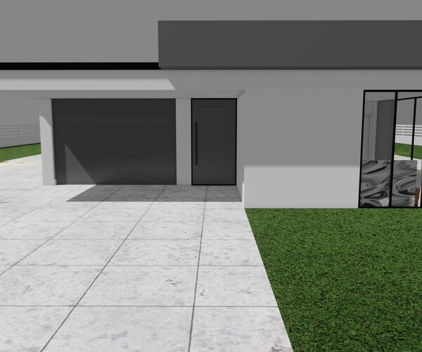 ArtStation - small modern house low poly | Resources