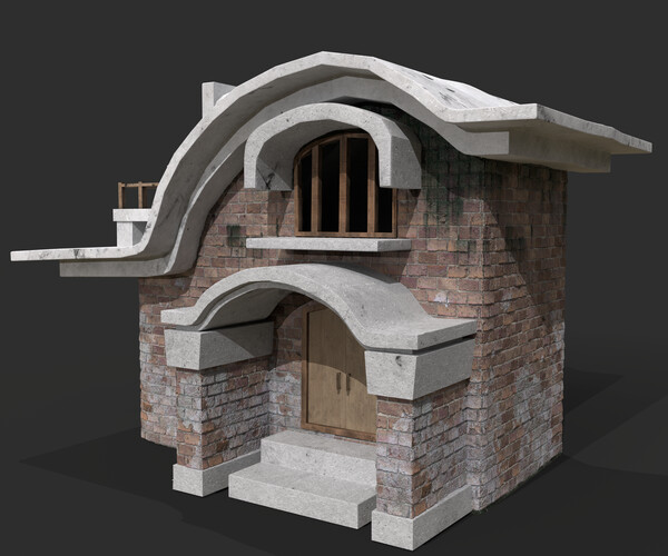 ArtStation - 3D Game House with PBR Texturing | Game Assets