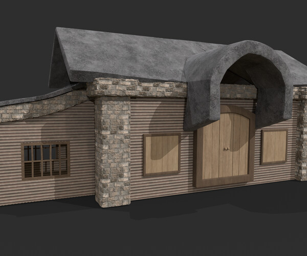 ArtStation - 3D Game House with PBR Texturing | Game Assets