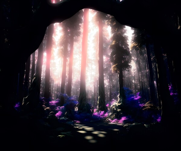 ArtStation - Atmospheric dark grim forest (Pack of 100 illustrations ...