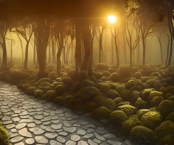 ArtStation - Atmospheric dark grim forest (Pack of 100 illustrations ...