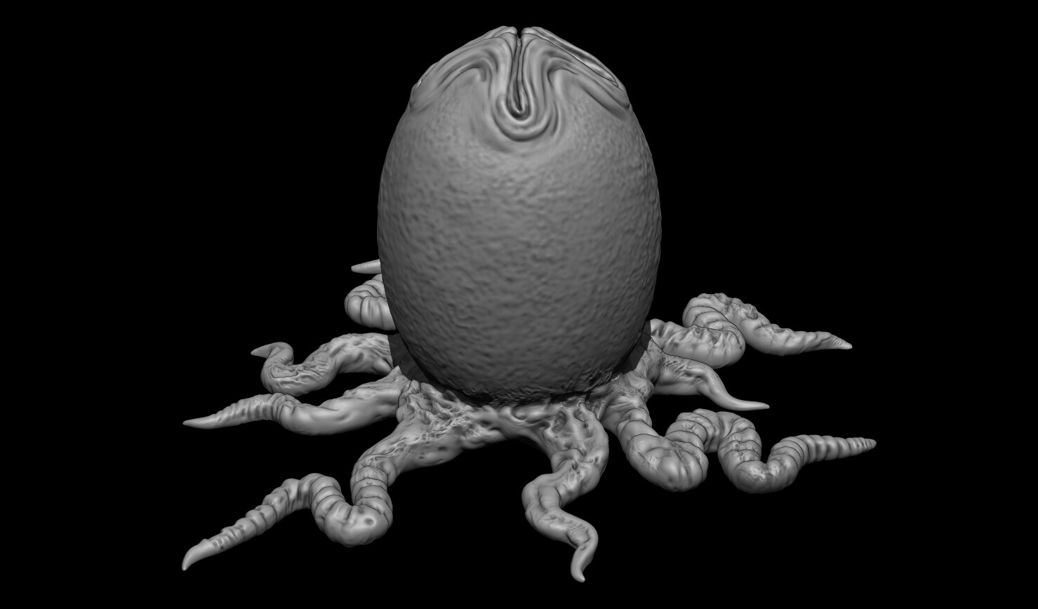 ArtStation - 3D PRINTABLE ALIEN EGG OVOMORPH 1979 WITH ROOTS | Resources