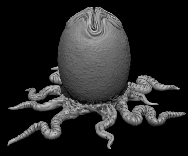 ArtStation - 3D PRINTABLE ALIEN EGG OVOMORPH 1979 WITH ROOTS | Resources