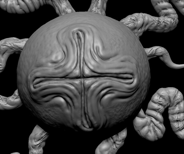 ArtStation - 3D PRINTABLE ALIEN EGG OVOMORPH 1979 WITH ROOTS | Resources