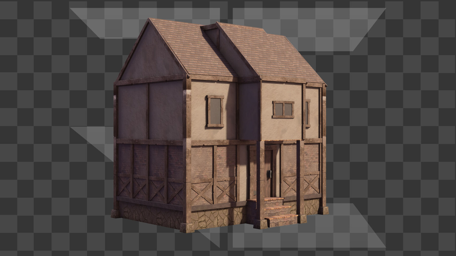 ArtStation - Asset Pack Vol.2 - Modular Medieval House | Game Assets