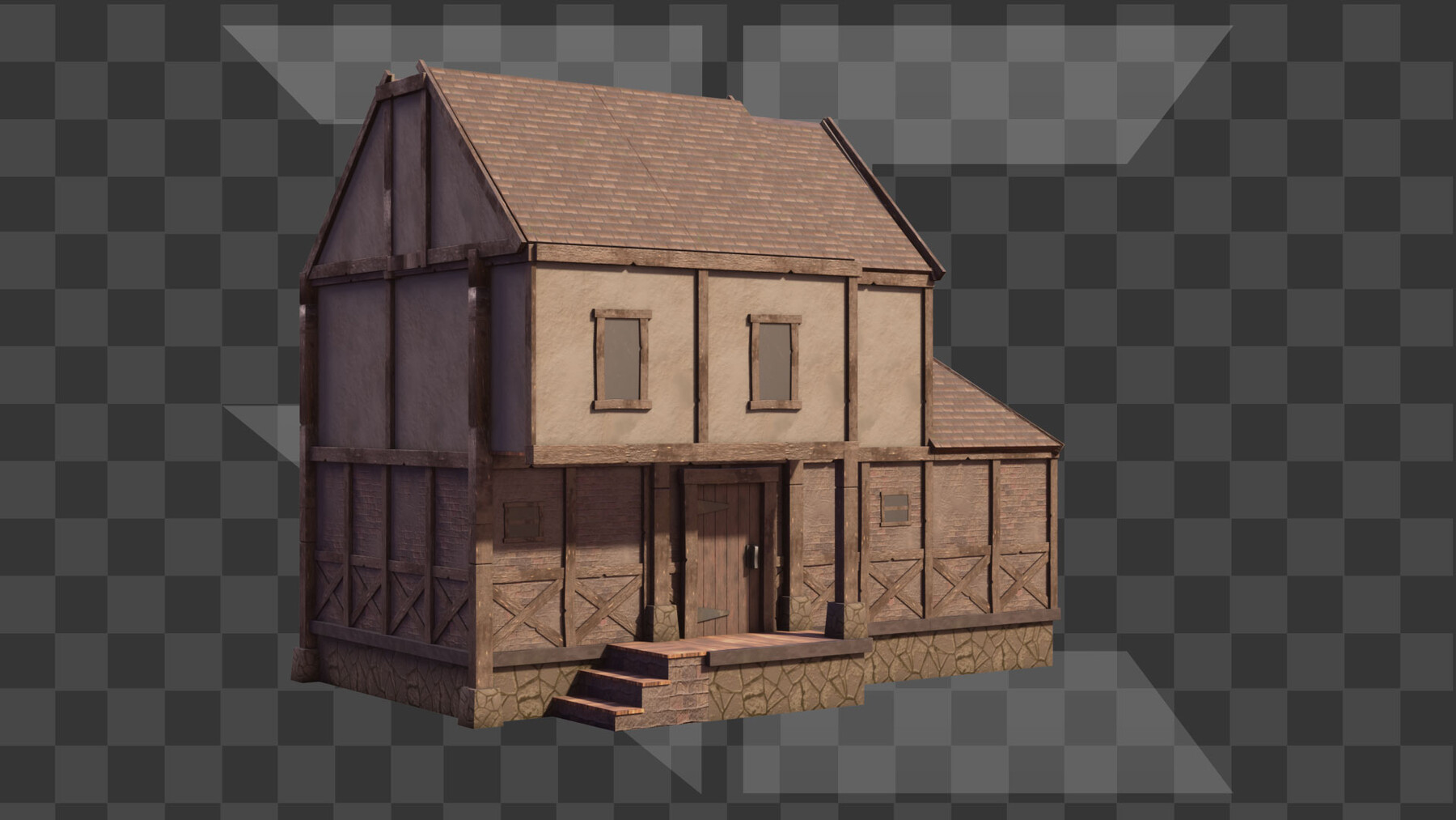 ArtStation - Asset Pack Vol.2 - Modular Medieval House | Game Assets