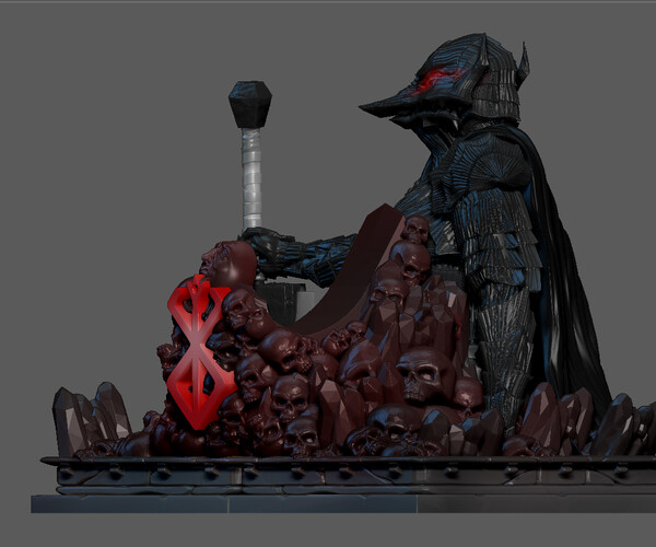 ArtStation - BERSERK GUTS PS4 PS5 CONTROLLER HOLDER ANIME FANTASY ...