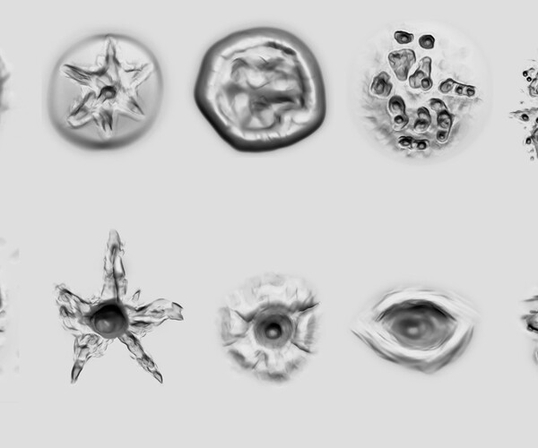 ArtStation - 50 Wound Brushes + Alpha | Brushes