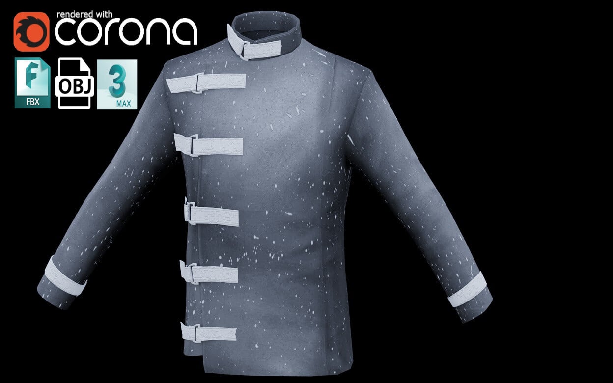 ArtStation - High Fashion Sci-Fi Jacket Low-poly | Game Assets