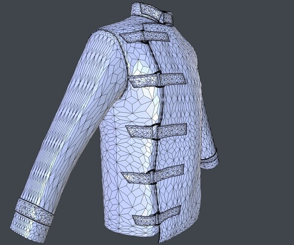 ArtStation - High Fashion Sci-Fi Jacket Low-poly | Game Assets
