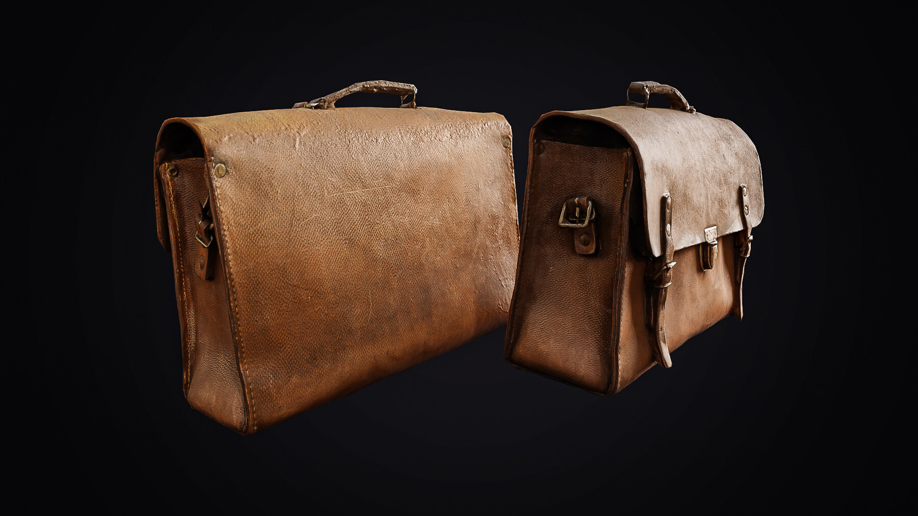ArtStation - Leather bag - SCAN | Game Assets