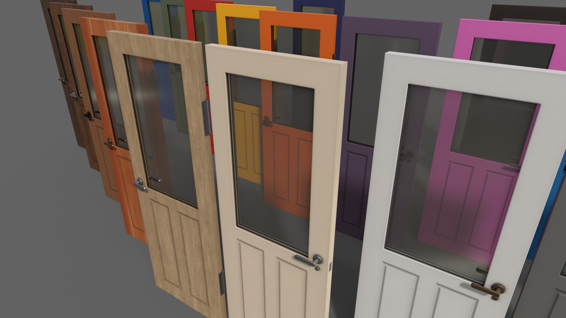 ArtStation - PBR Wood Door C | Game Assets