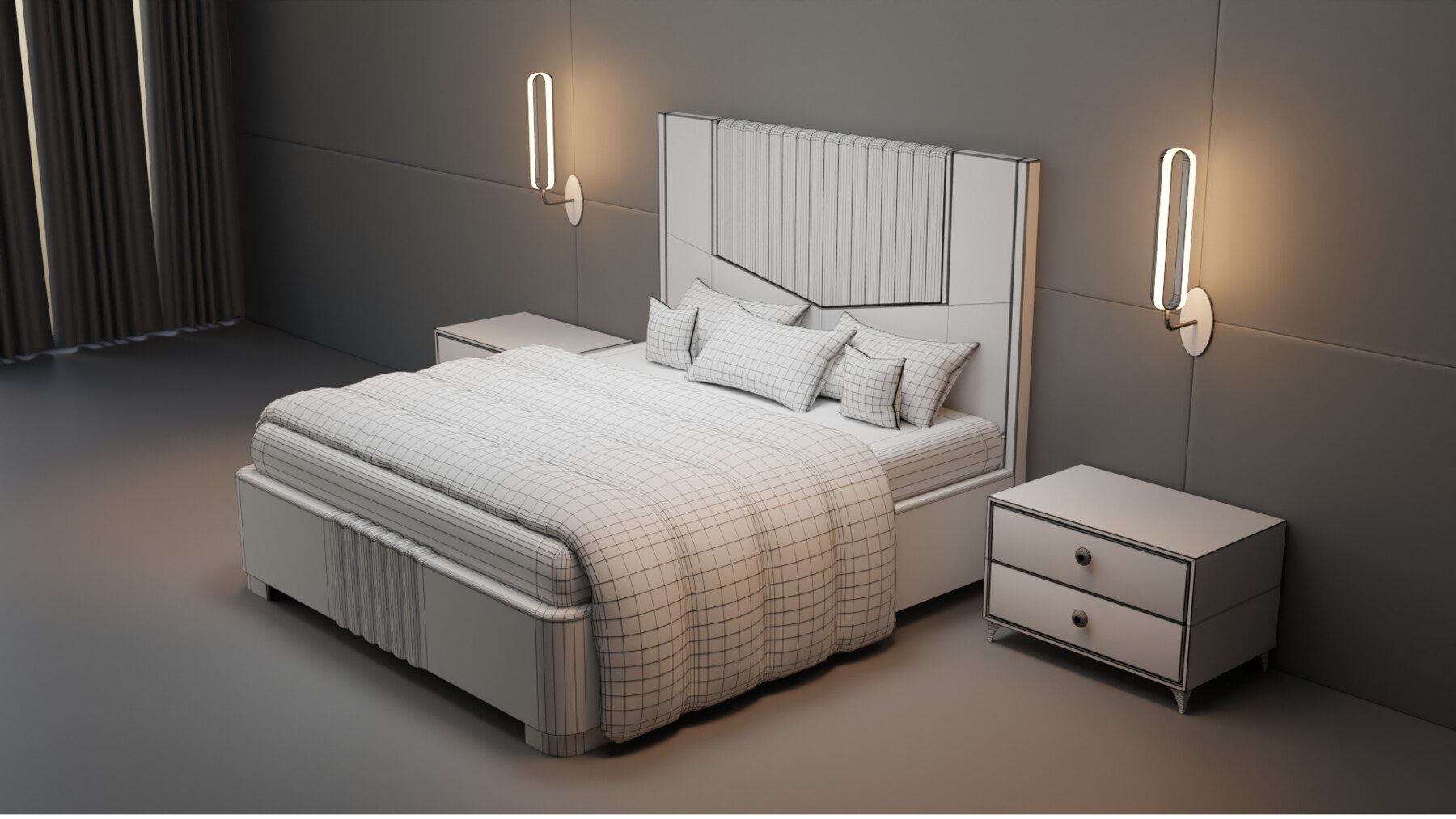 ArtStation - Bed 05 | Game Assets