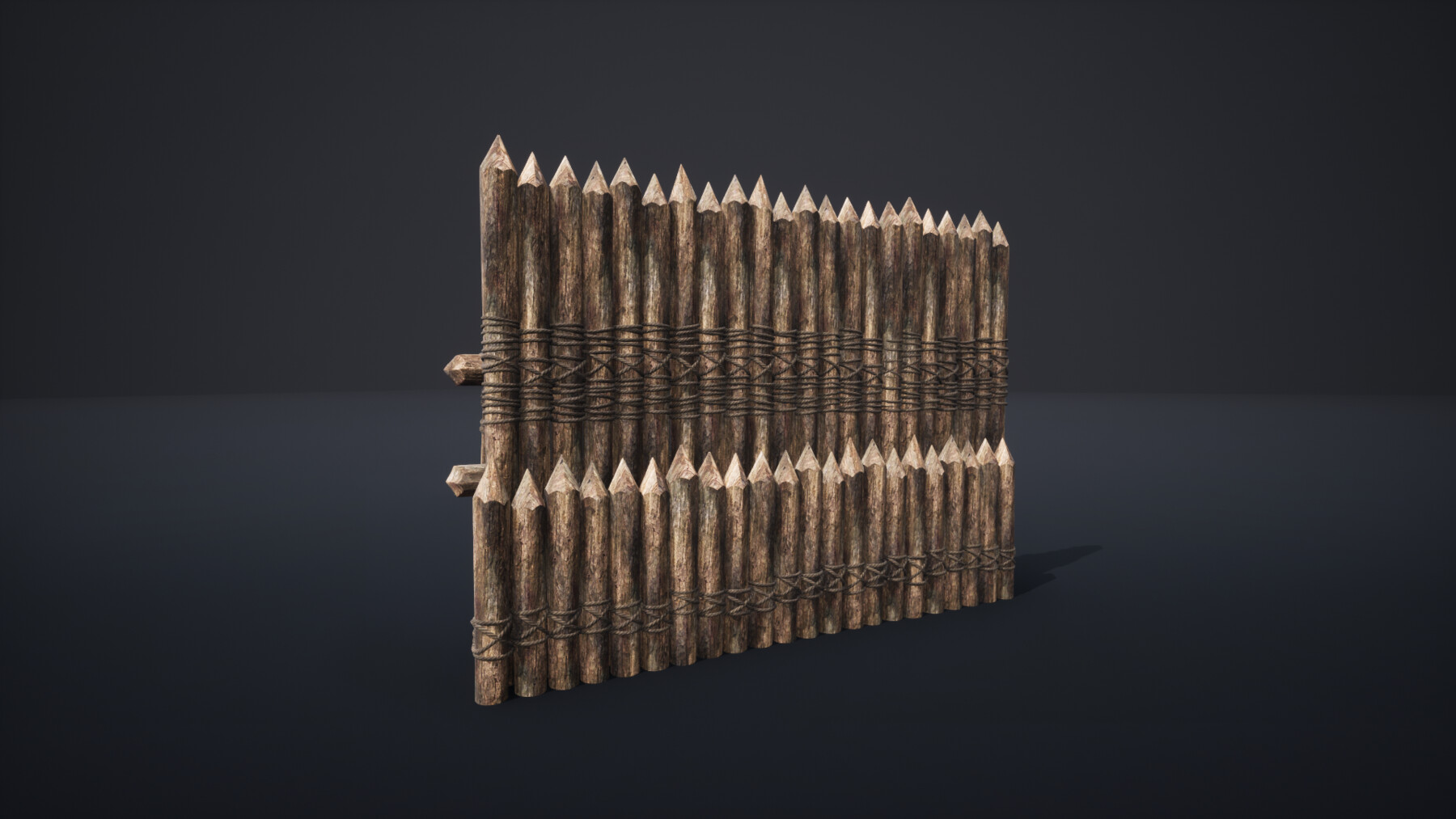 ArtStation - PALISADE BARRIER BARRICADE WALL DAM WOODEN MEDIEVAL FORT ...