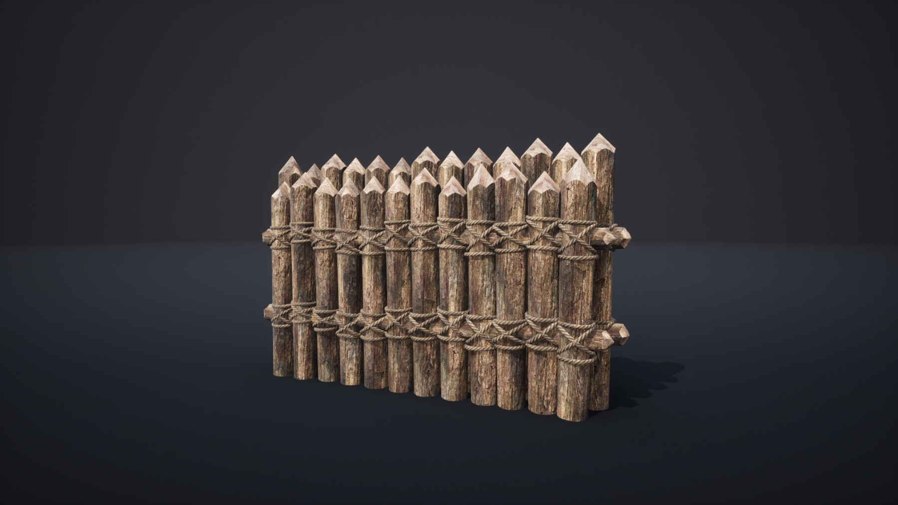 ArtStation - PALISADE BARRIER BARRICADE FORT WALL DAM WOODEN MEDIEVAL ...