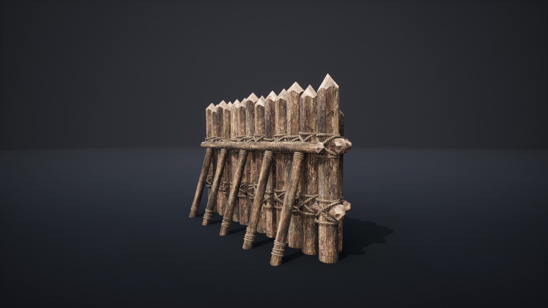 ArtStation - PALISADE BARRIER BARRICADE FORT WALL DAM WOODEN MEDIEVAL ...