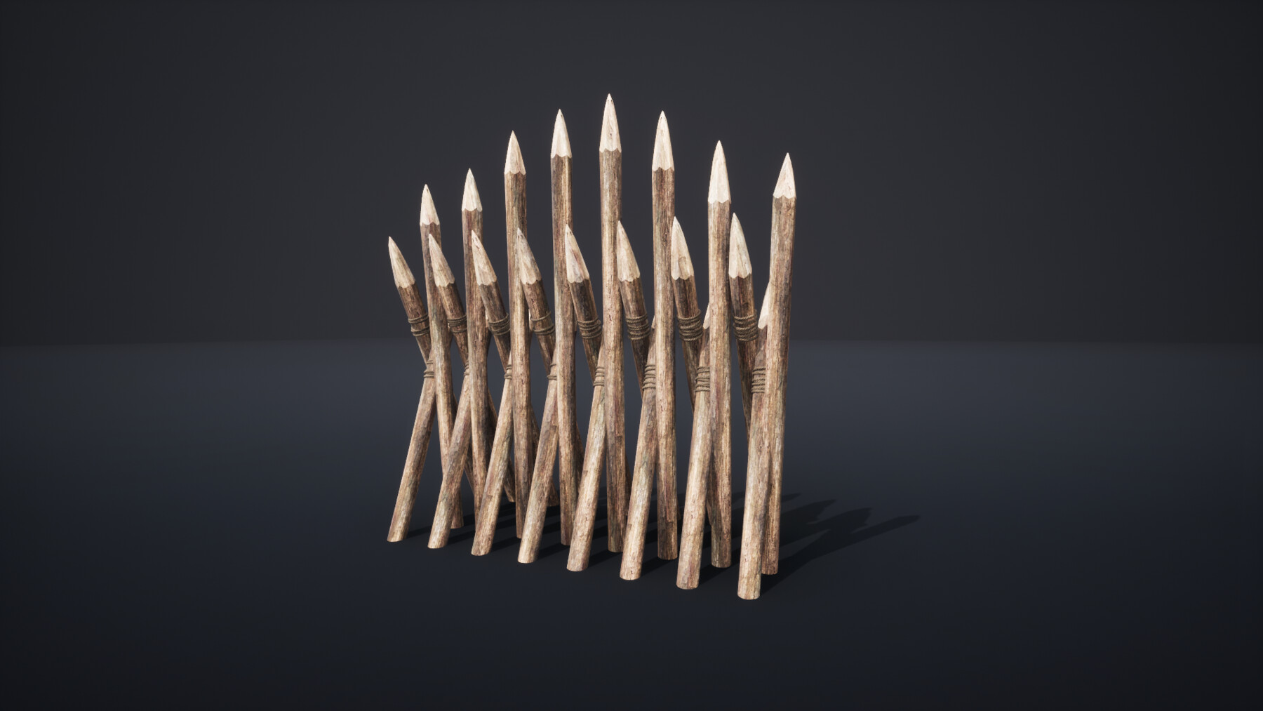 ArtStation - PALISADE BARRIER BARRICADE WALL WOODEN DAM MEDIEVAL ...