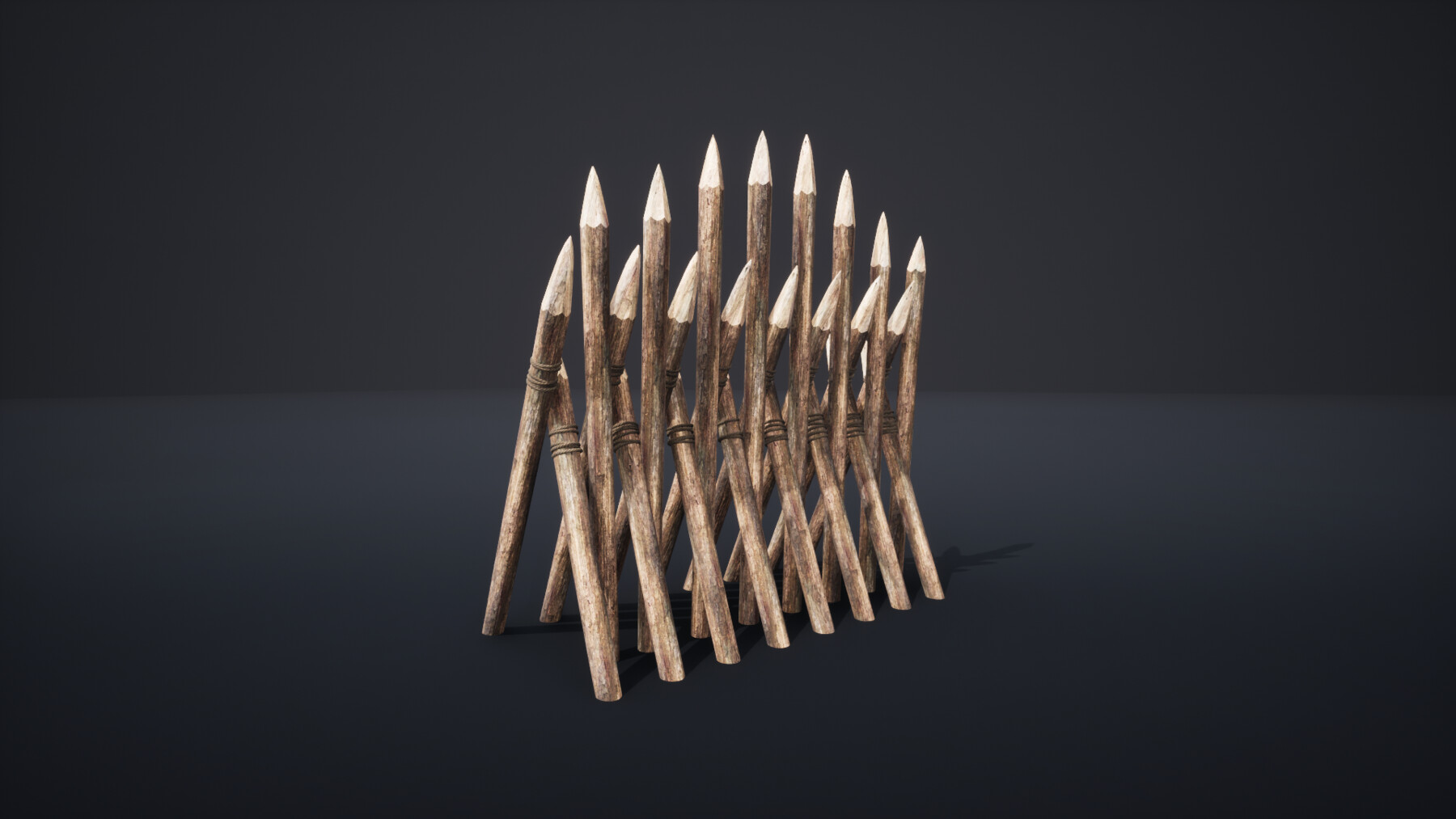 ArtStation - PALISADE BARRIER BARRICADE WALL WOODEN DAM MEDIEVAL ...