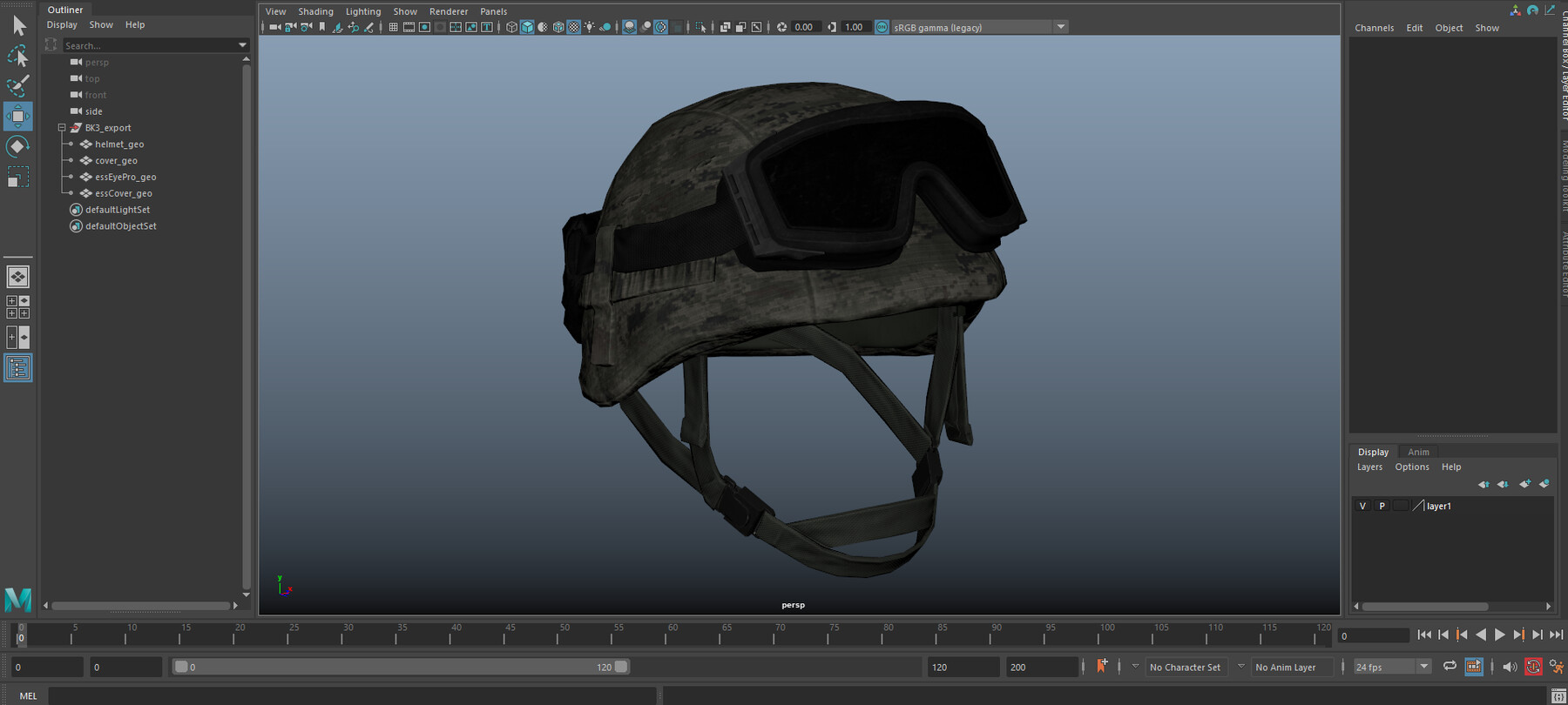 ArtStation - MILITARY Game Ready PASGT Helmet Low-poly 3D model | Game ...