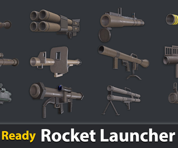 ArtStation - Rocket Launcher Pack Game Ready | Game Assets
