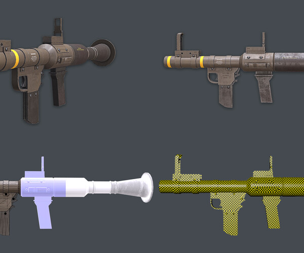 ArtStation - Rocket Launcher Pack Game Ready | Game Assets