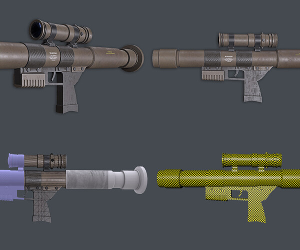 ArtStation - Rocket Launcher Pack Game Ready | Game Assets