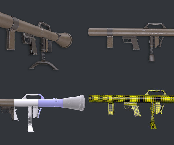 ArtStation - Rocket Launcher Pack Game Ready | Game Assets