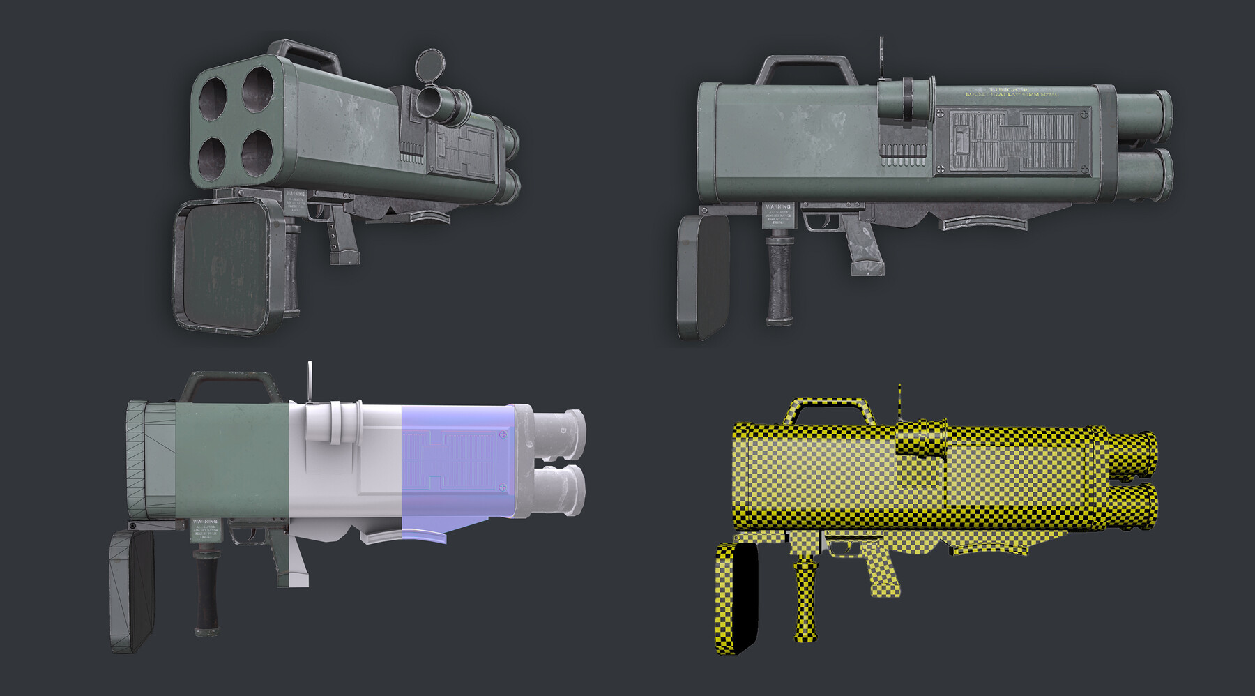ArtStation - Rocket Launcher Pack Game Ready | Game Assets