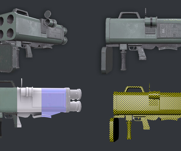 ArtStation - Rocket Launcher Pack Game Ready | Game Assets