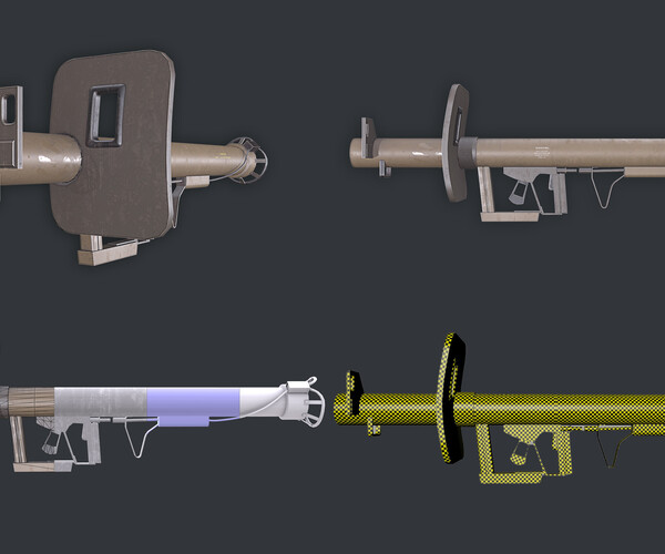 ArtStation - Rocket Launcher Pack Game Ready | Game Assets