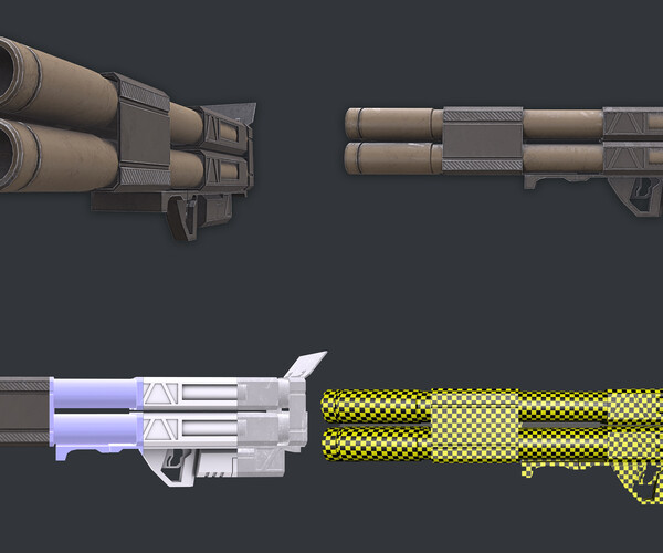 ArtStation - Rocket Launcher Pack Game Ready | Game Assets