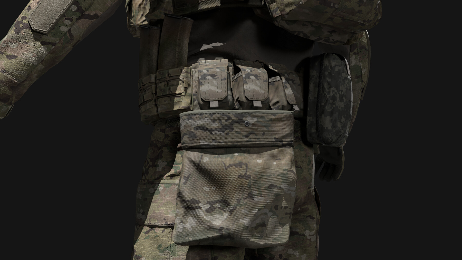 ArtStation - MILITARY Game Ready Warbelt Vector V1 Low-poly 3D model ...