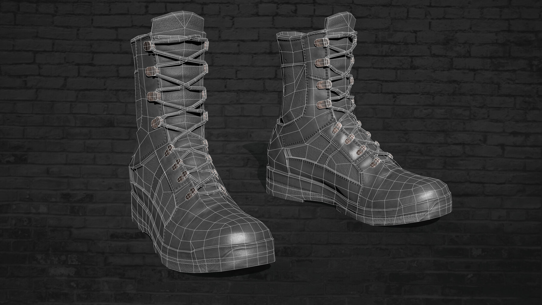 ArtStation - MILITARY Game Ready Croatian Military Boots Low-poly 3D ...