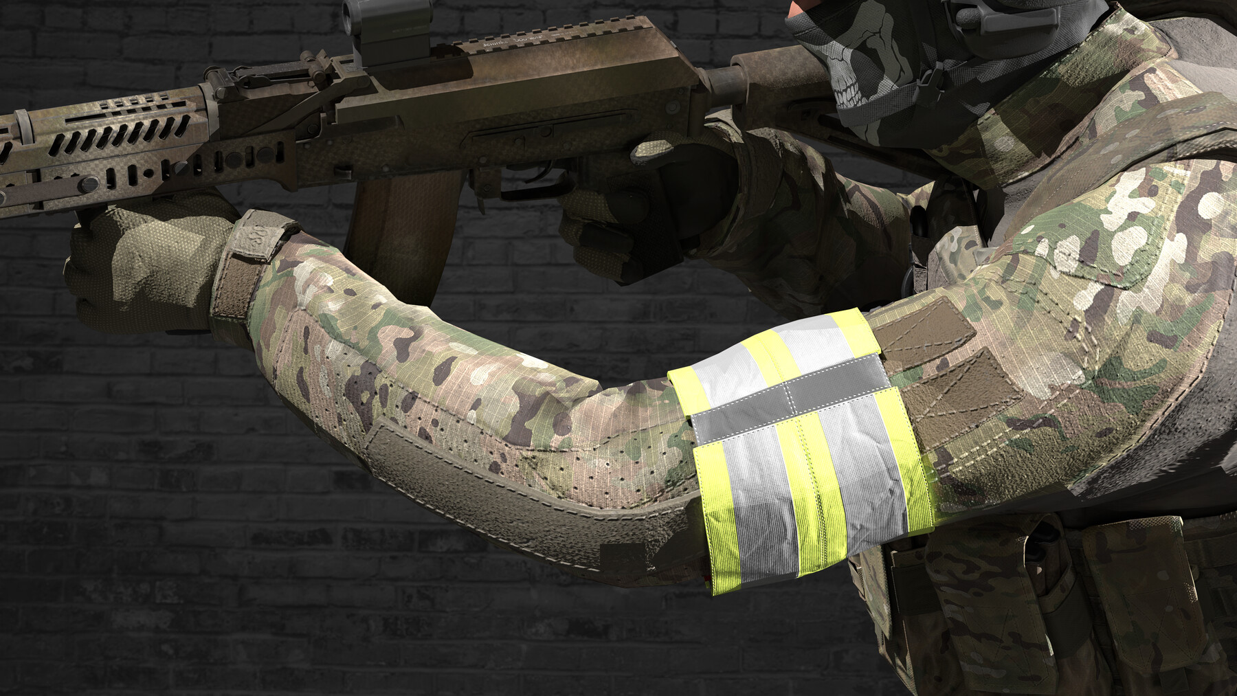 ArtStation - MILITARY Reflective Arm Band Low-poly 3D model | Game Assets