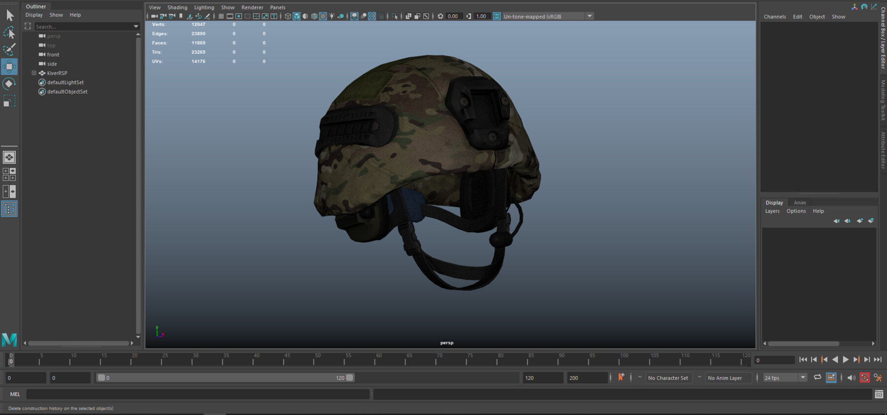 ArtStation - MILITARY Game Ready Kiver RSP Russian Helmet Low-poly 3D ...