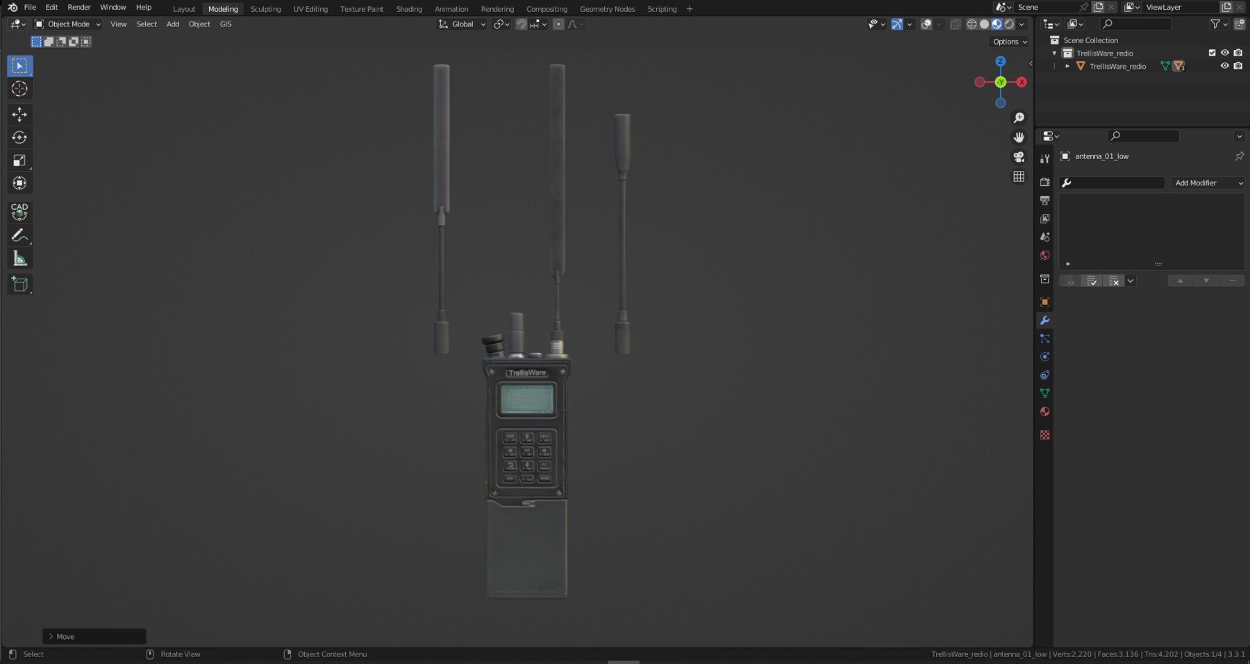 ArtStation - MILITARY Trellis Ware TW-950 TSM Radio Low-poly 3D model ...