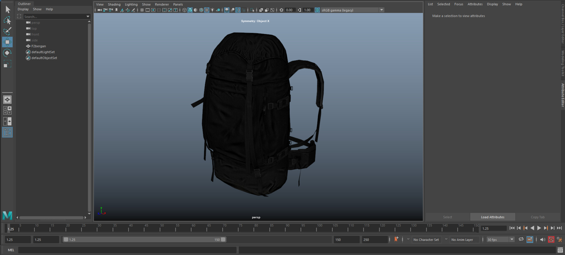 ArtStation - MILITARY F2 Bergan Backpack Low-poly 3D model | Game Assets